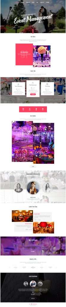 Event Management - Purpleno Website design